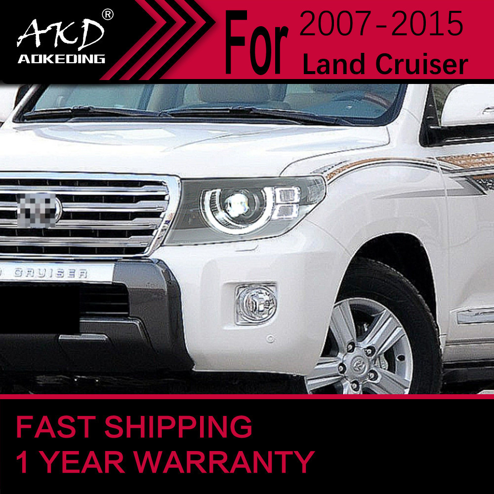 ღCar Lights for Toyota Land Cruiser LC70-LC79 LED Headlight 2007-2015 ...