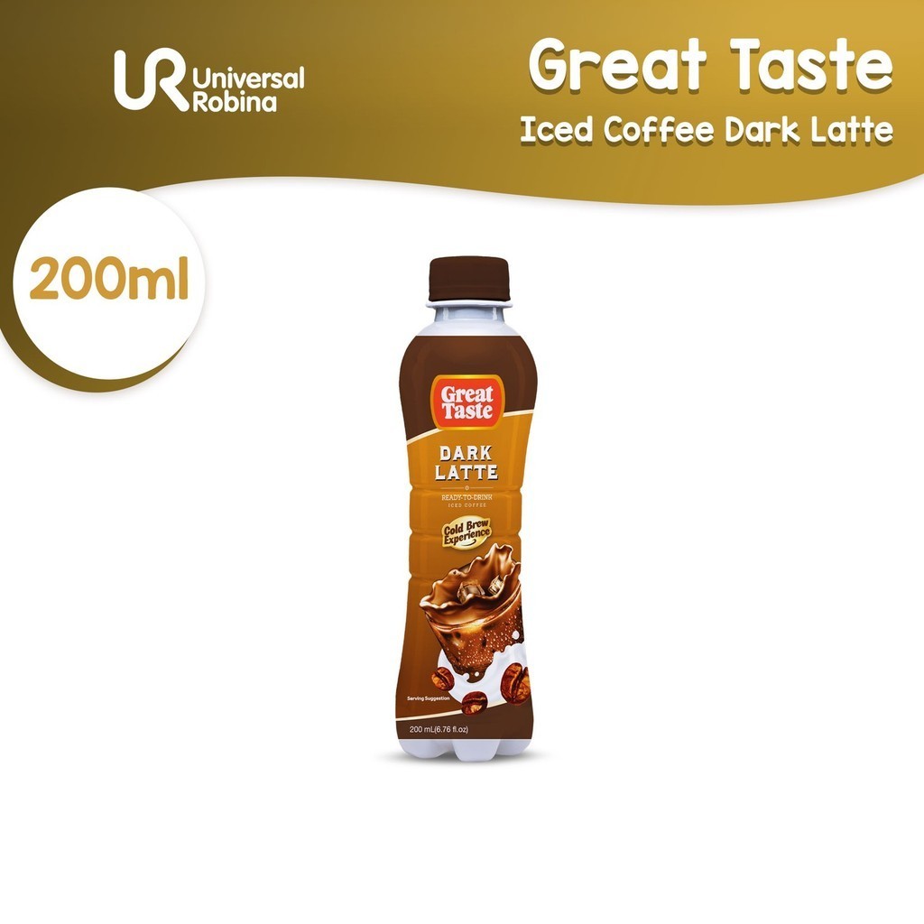 Great Taste Iced Coffee Dark Latte 200ml | Shopee Philippines