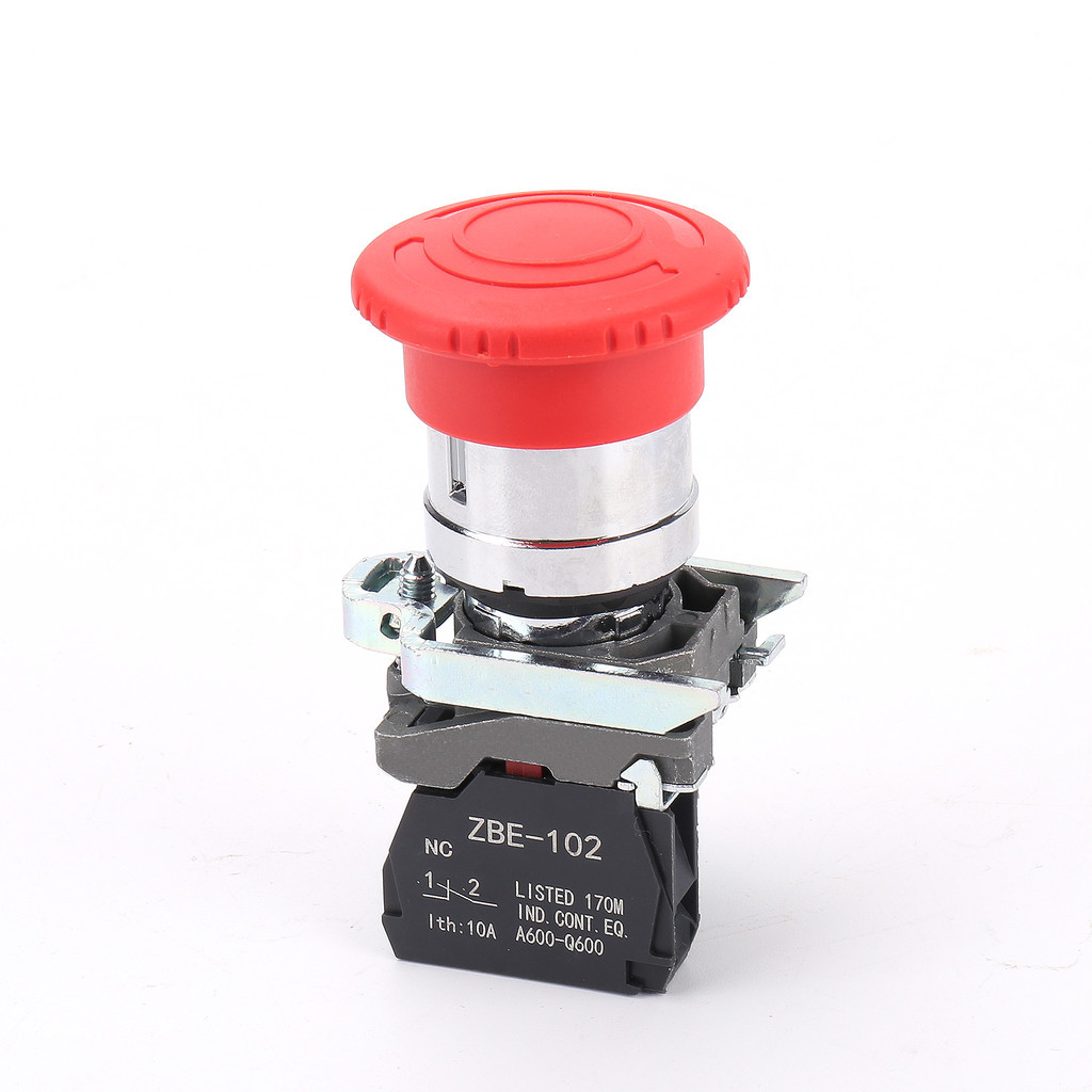 XB4-BS542 NC Red Momentary Emergency Stop button 40mm XB4 Mushroom head spring return rotary ...