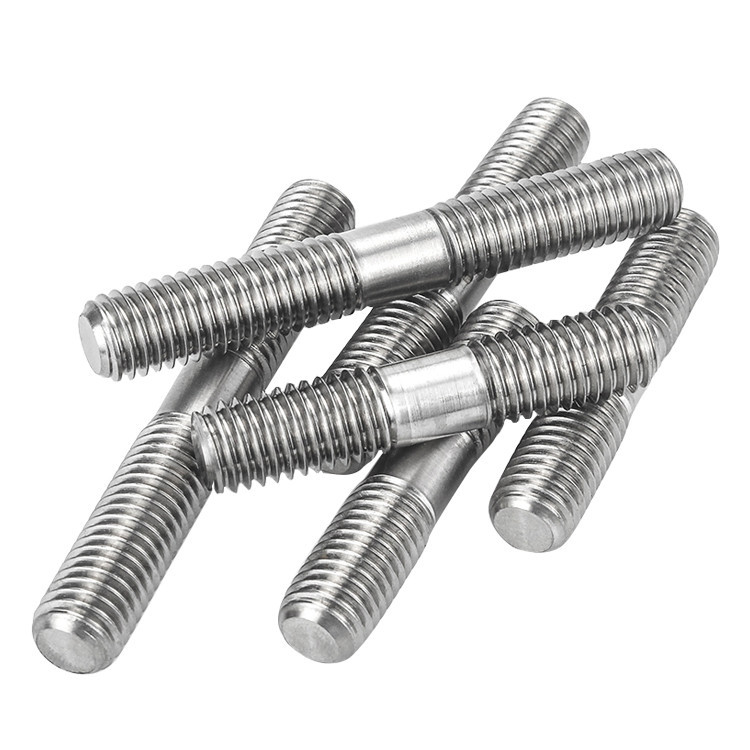 M8 M10 X 1.5 Titanium Fasteners Half Thread Metal Threaded Tie Rod Stud ...