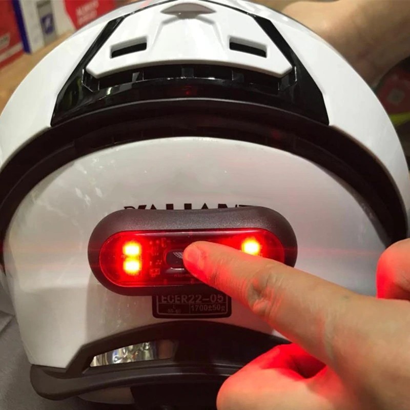 HTK503 Cycling Moto Bike Indicator Scooter Helmet Safety Signal Warning ...