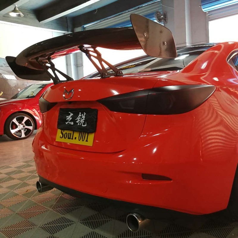 ۩3D Carbon Fiber CAR REAR WING TRUNK SPOILER FOR Mazda 3 /mazda 6 AXELA ...