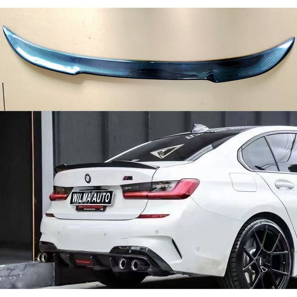 ⚜Rear Trunk Spoiler Wing Lip Carbon Fiber for BMW 3 Series G20 G21 ...