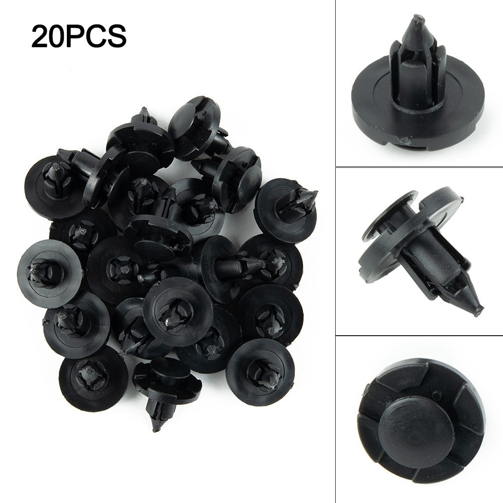 20pcs Car Plastic Rivet Fastener Mud Flaps Bumper Fender Push Clips For ...