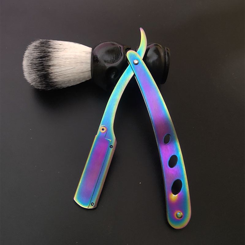 Multicolour Barbershop Men's Shaver Straight Edge Barber Razor Knives ...