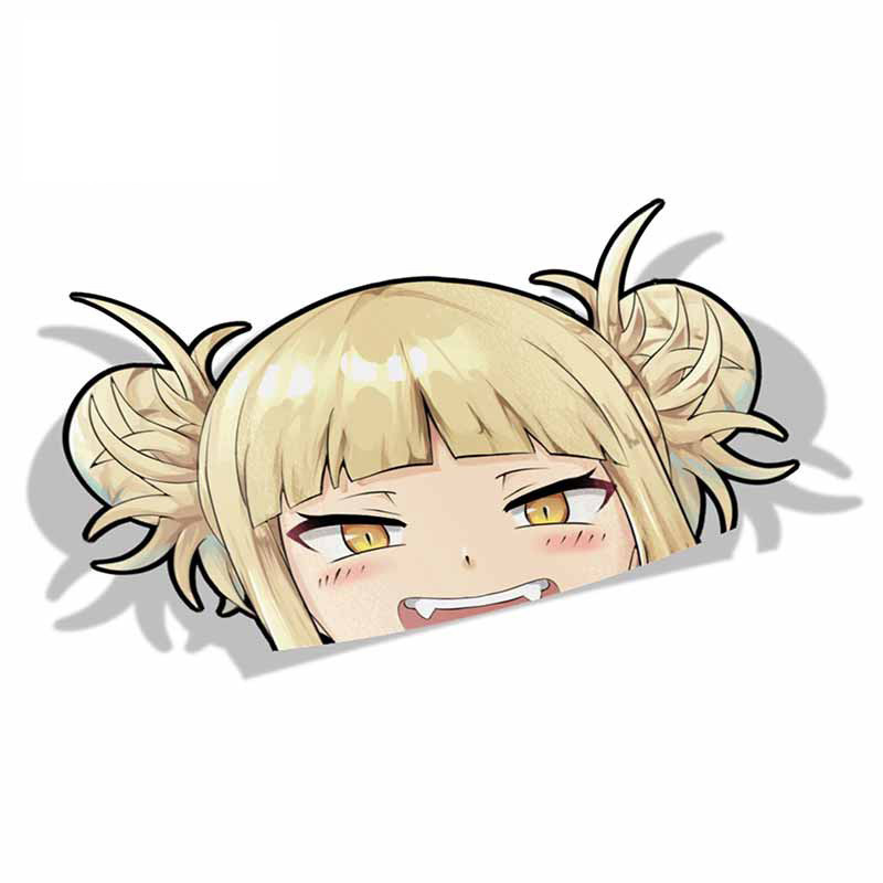 ☌Cartoon Car Sticker for Himiko Toga My Hero Academia Peeker Peek Anime ...