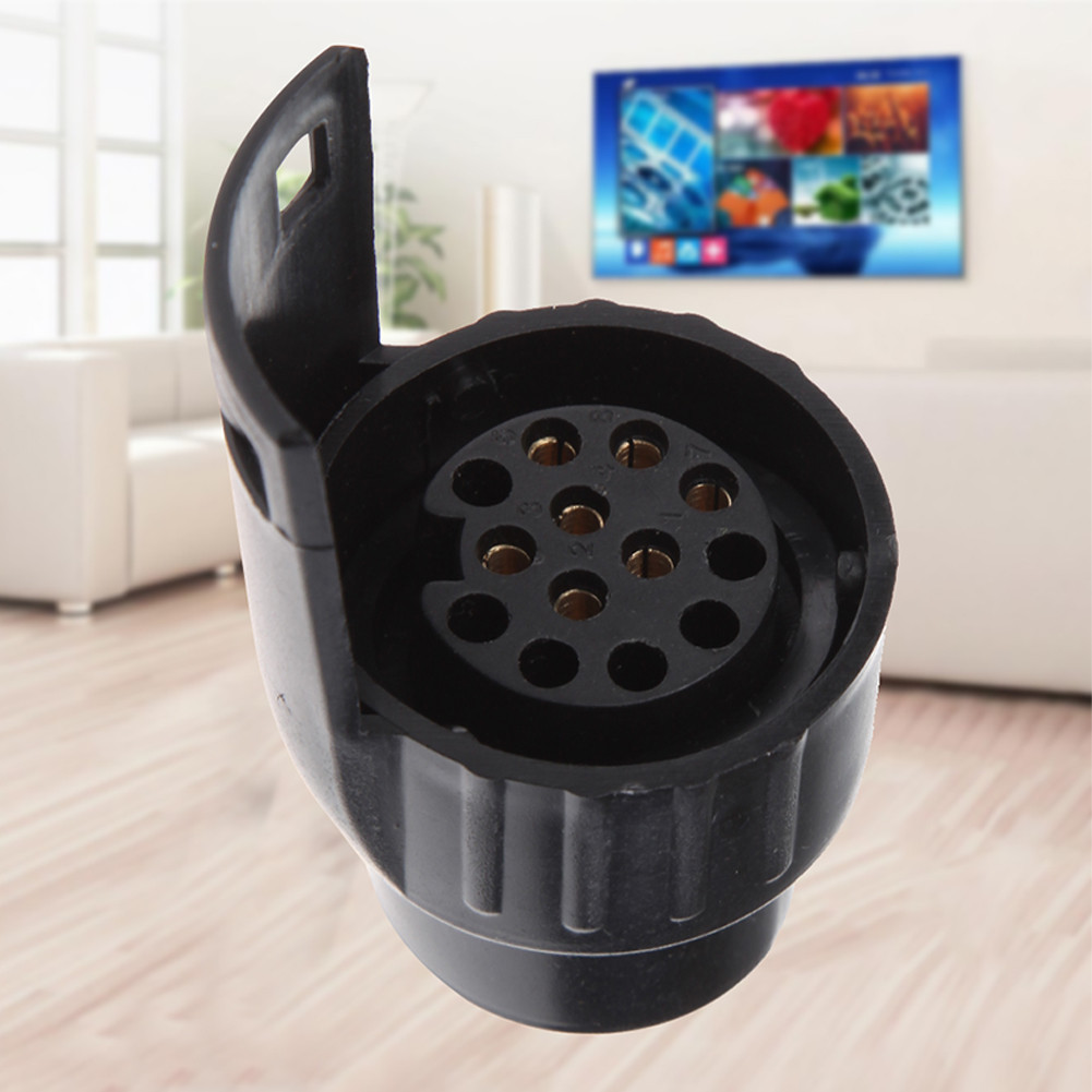 웃Converter 13 Pin Trailer Caravan Plug Adapter To 7 Pin Towbar Socket ♨ ...