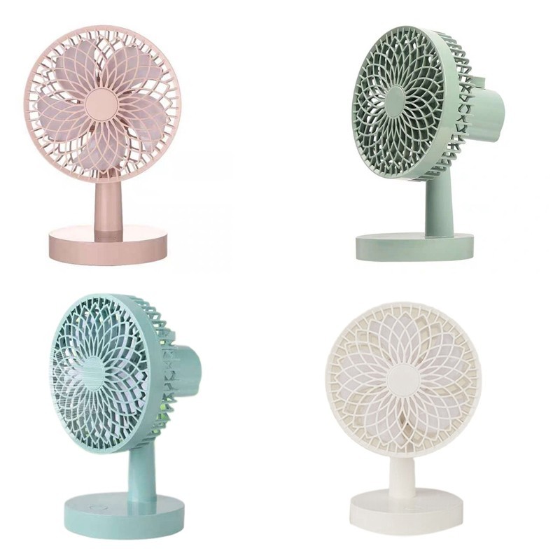 ⋌A USB Desktop Oscillating Fan 90° Rotating, 3-speed Strong Airflow ...
