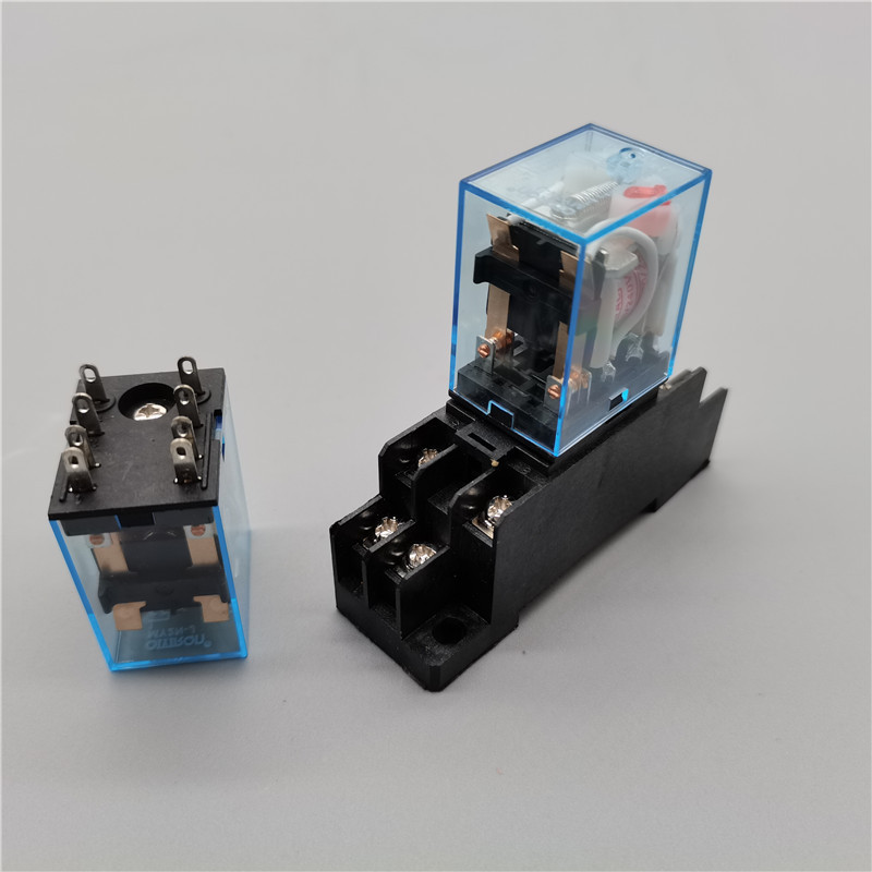 MY2P HH52P MY2NJ Relay Coil General DPDT Micro Mini Electromagnetic Relay Switch with Socket ...