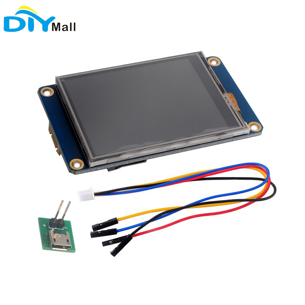 ~Nextion 2.4\" TFT 320x240 NX3224T024 HMI Resistive Touch Screen UART Smart Display Module forD1 ...