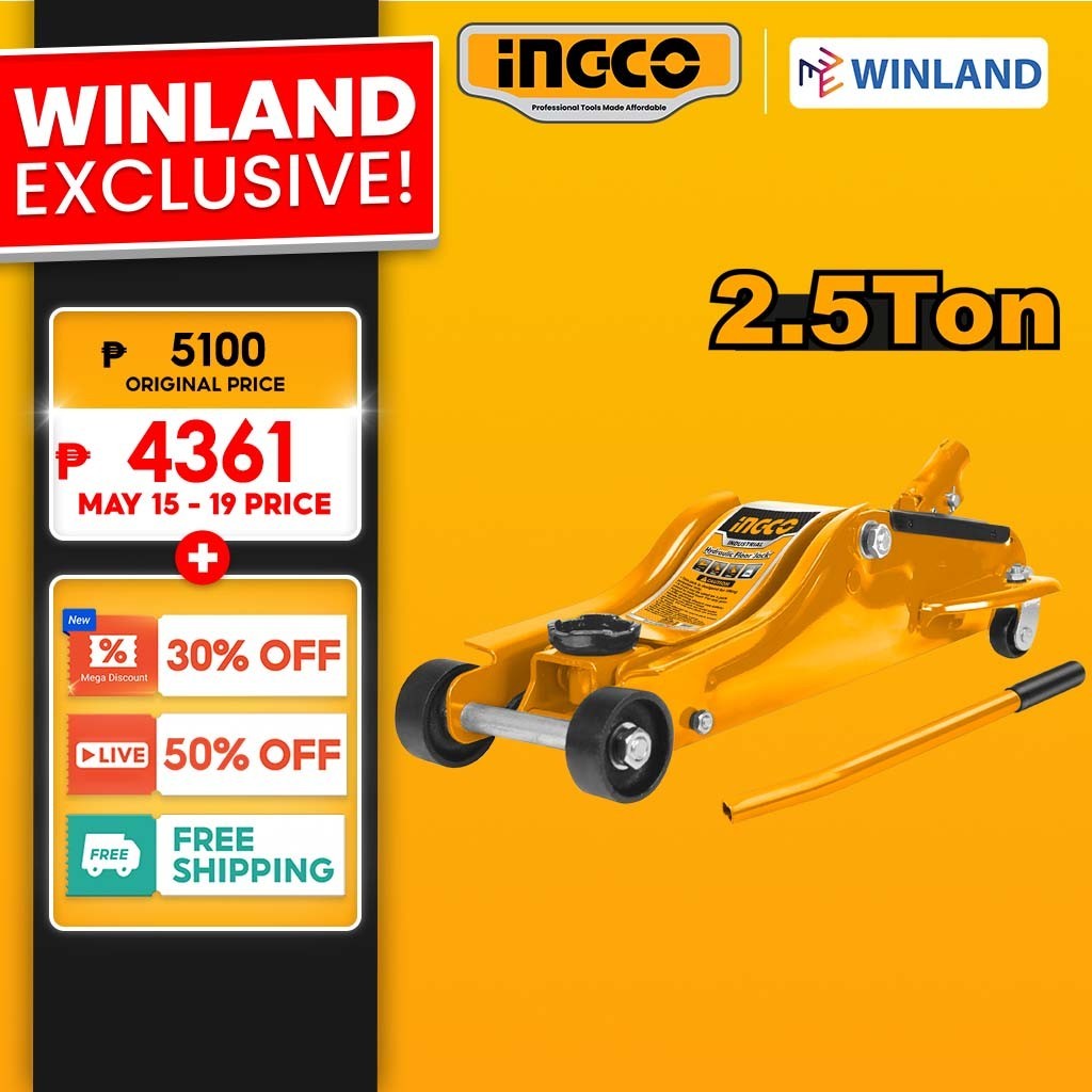 Ingco by Winland 2.5Ton Hydraulic Trolley Floor Jack HFJ251 ING-HT ...