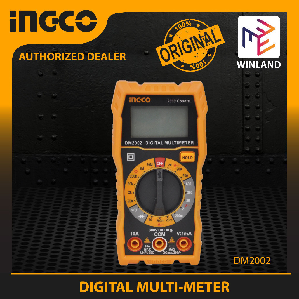 Ingco by Winland Digital Multimeter Tester Multi Tester for Electrical ...
