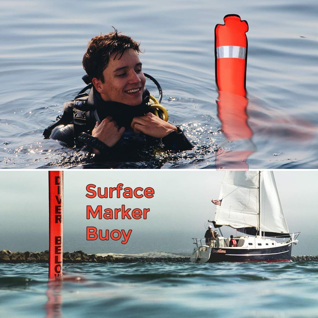 Colorful Surface Marker Buoy Visibility Safety Inflatable Scuba SMB ...