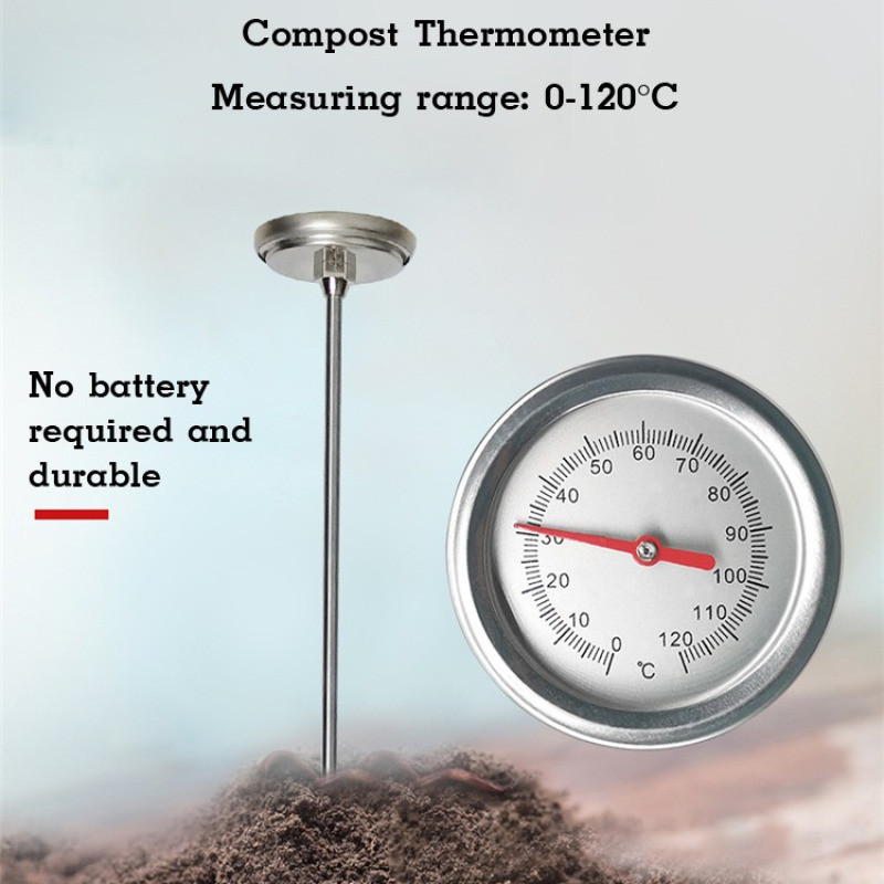 Long Probe Soil Thermometer for Temperature Monitoring in Organic ...
