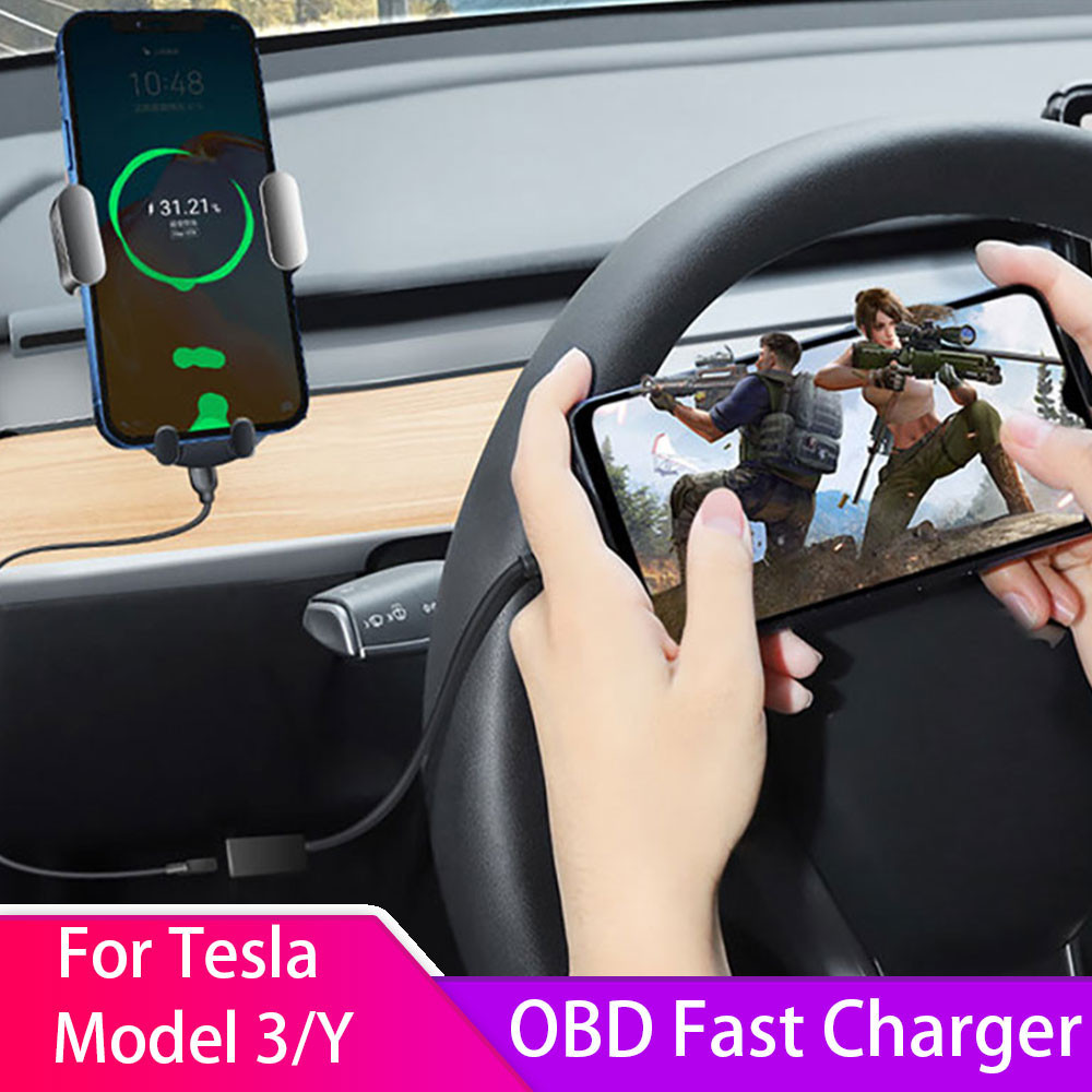 ۩For Tesla Model 3 model Y 2017-2023 OBD Fast Charger Car USB And Type ...