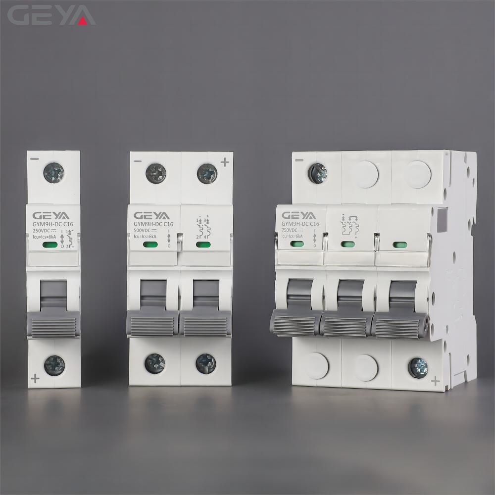 GEYA Solar PV system 1A 2A 3A 4A 6A 250V 500V 800V 1000V 1200V mini mcb ...