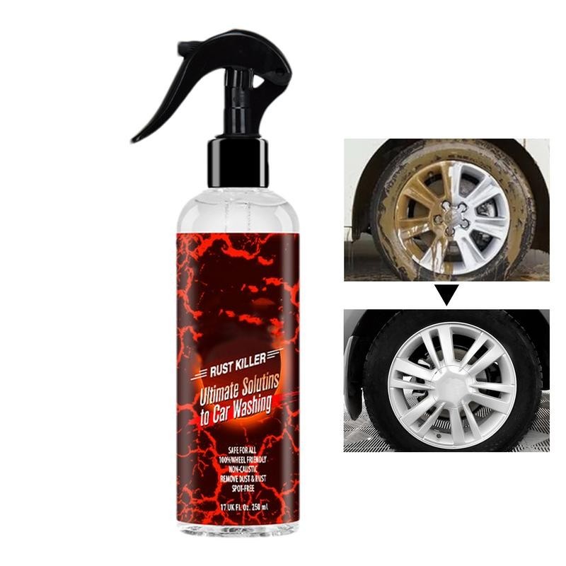 ☪Car Wheel Rust Remover Spray Metal Surface Super Chrome Paint ...