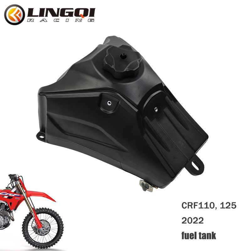 ⚕LING QI Motorcycle CRF110 CRF125 Fuel Gas Tank Oil Cans Gasoline Tanks ...