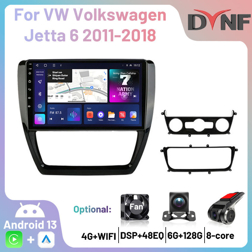 ☽GPS Navigation Car Radio 4G Android Carplay Multimedia Player ...