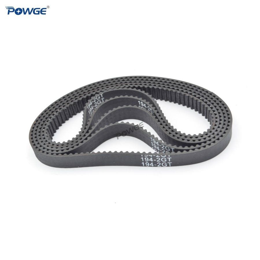 POWGE 2MGT 2M 2GT Synchronous Timing Belt Pitch Length 194/196/198/200/202/204/206/208/210/212 ...