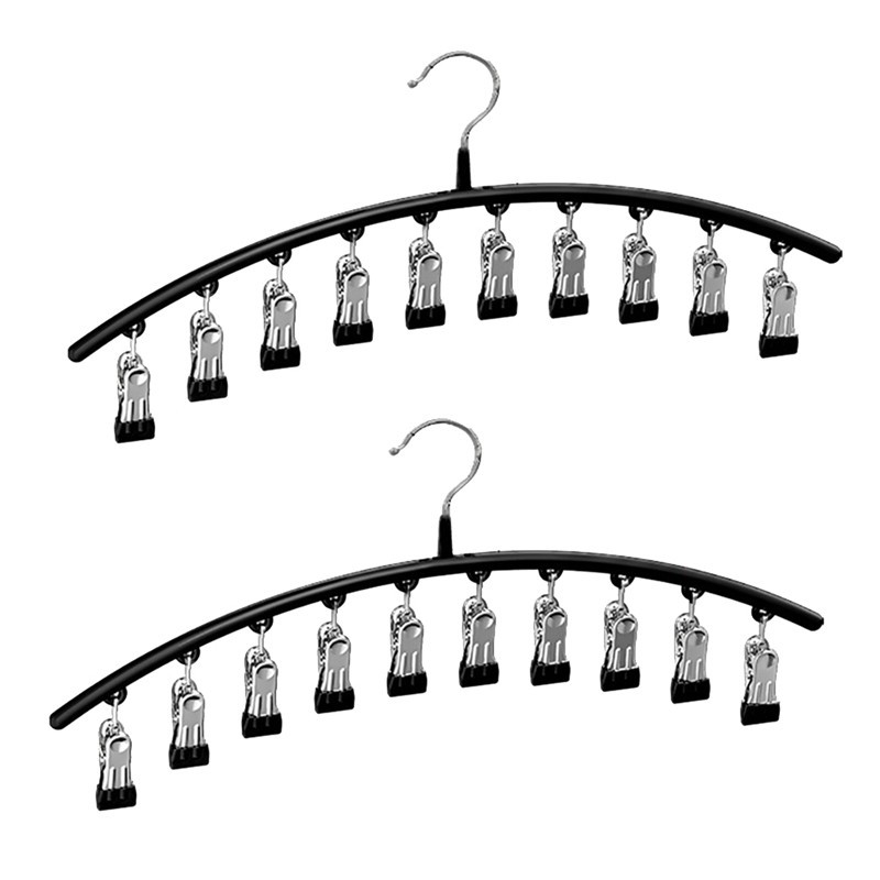 ๑2 PCS Clothes Drying Hanger Windproof Clothing Rack Clips Sock Laundry ...