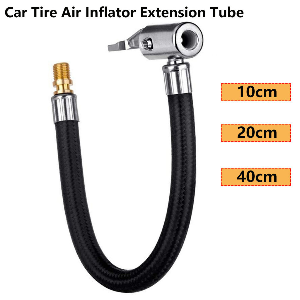 ~Car Tire Air Inflator Hose Inflatable Pump Extension Tube Adapter ...