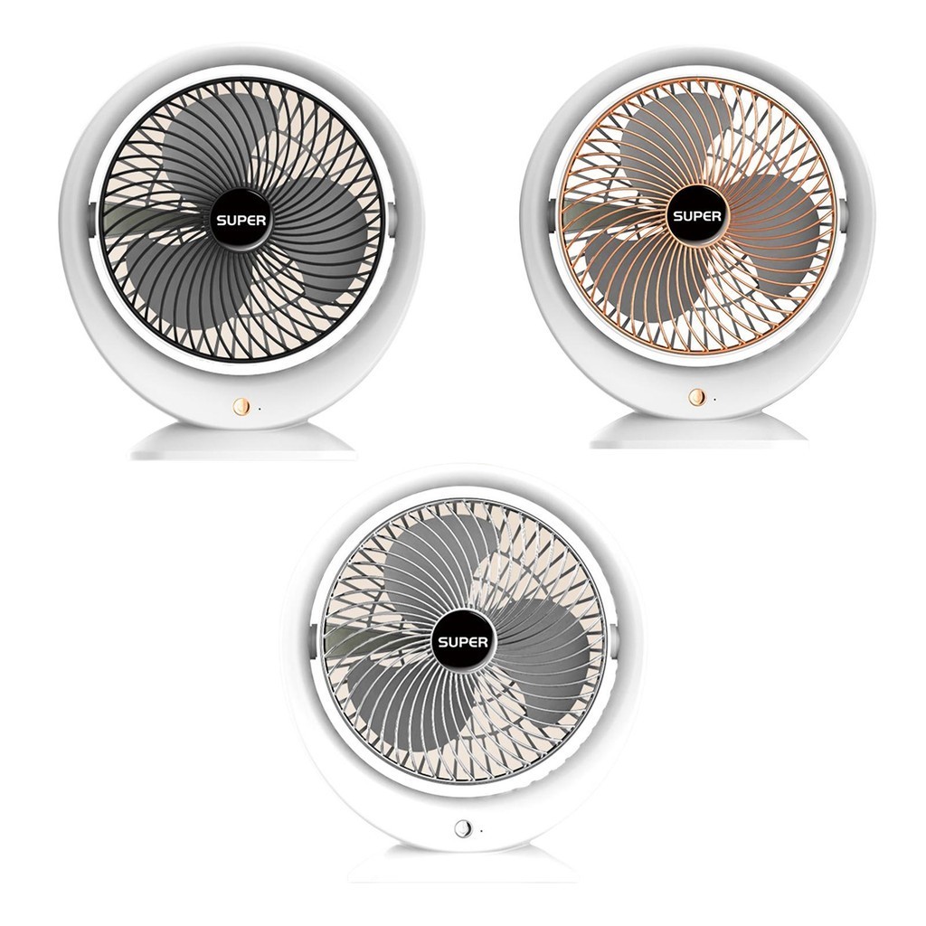 Desktop Fan Removable Fan Cover Supports 180 Rotation 3 Speeds Wind ...