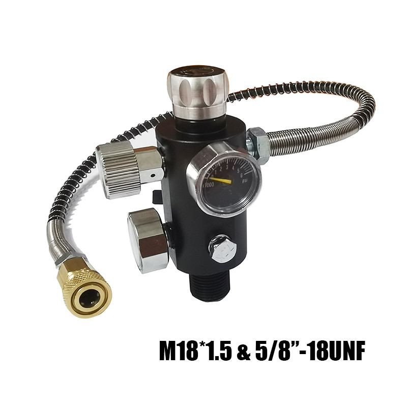 DIN Valve Scuba Adapter Regulator with Gauge Scuba Tank Valve Filling ...
