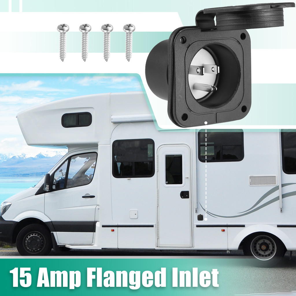 ☝X Autohaux RV Camper 125V 15A External Flush Hook Up Waterproof ...