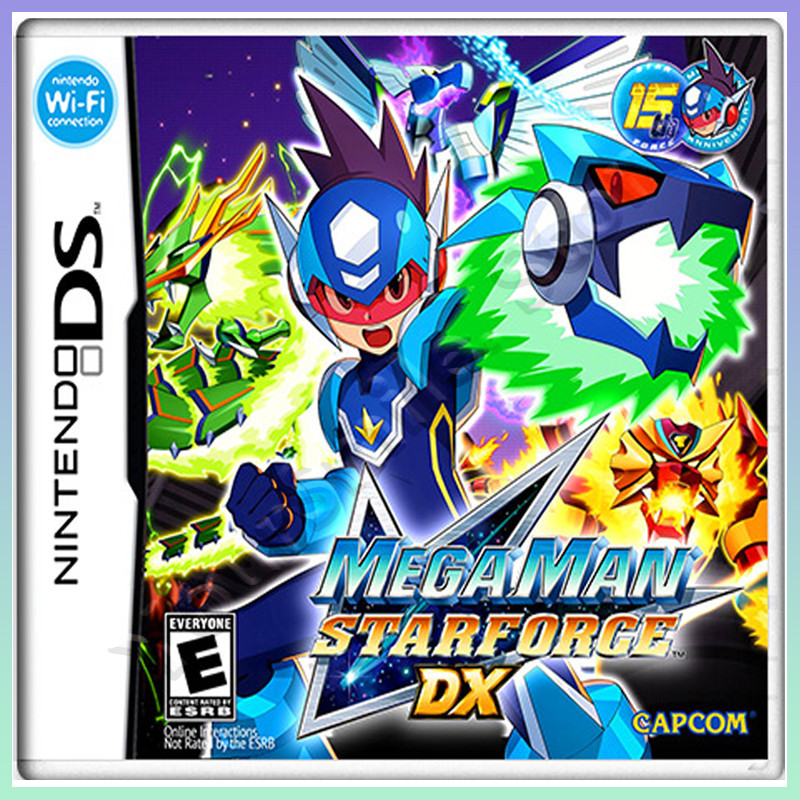 Mega Man Star Force DX Rockman NDS Game Card Games Cartridge Console ...