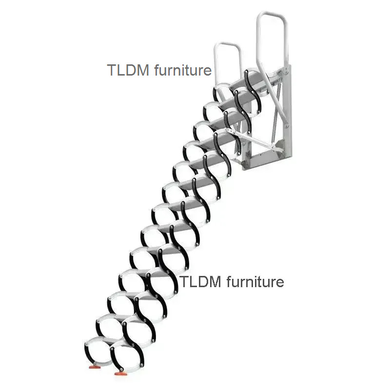 ★Invisible Folding Ladders Outdoor Wall-mounted Ladders Attic ...