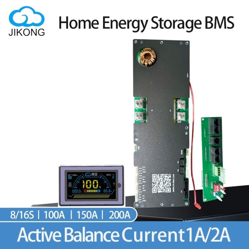 유JIKONG JKBMS inverter bms 8S 16S 24V 48V 100A 150A 200A lifepo4 baterry Home Energy Storage bms ...