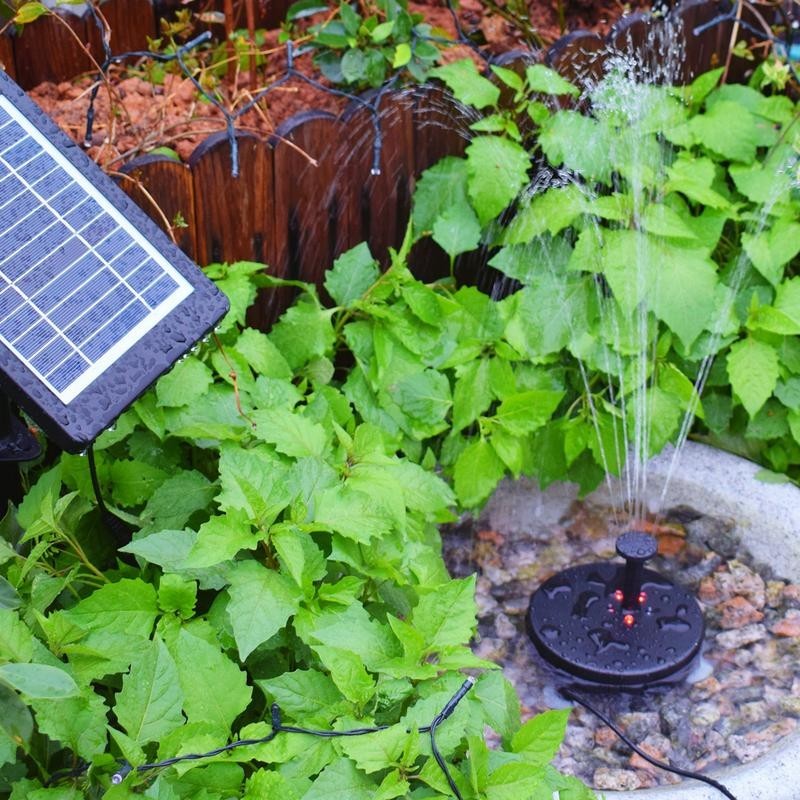 Solar Water Fountain Solar Birdbath Fountain Garden Floating Pump ...