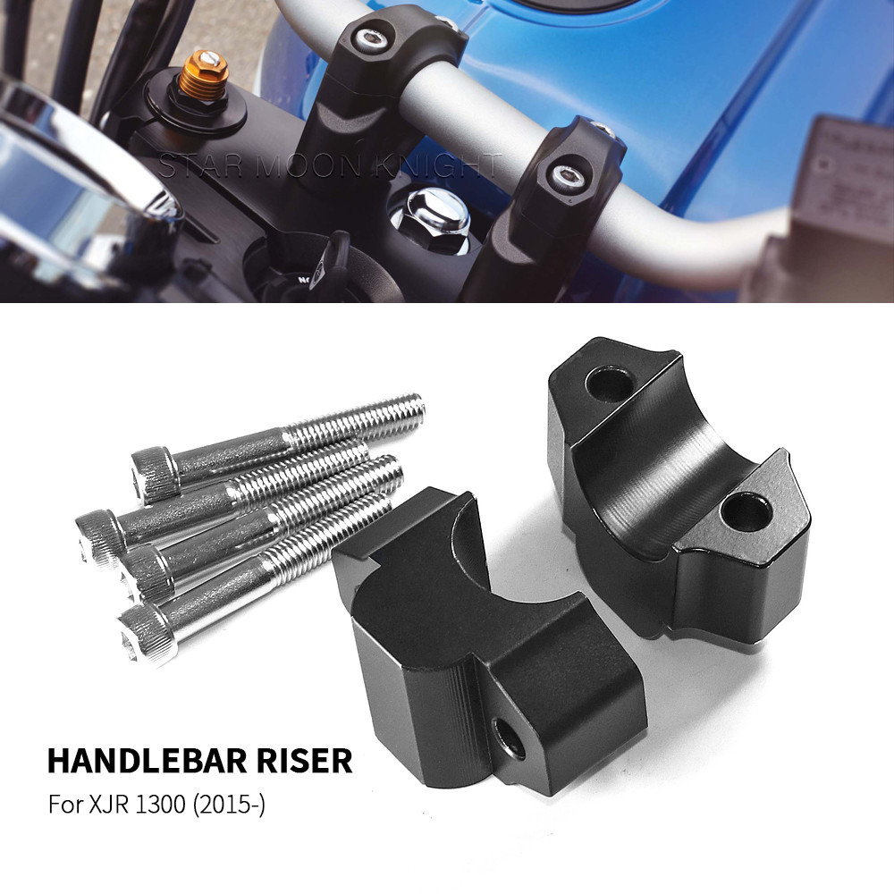 ☜For Yamaha XJR 1300 XJR1300 2015 - Motorcycle Accessories Handle Bar Riser Clamp Extend Handleb ...