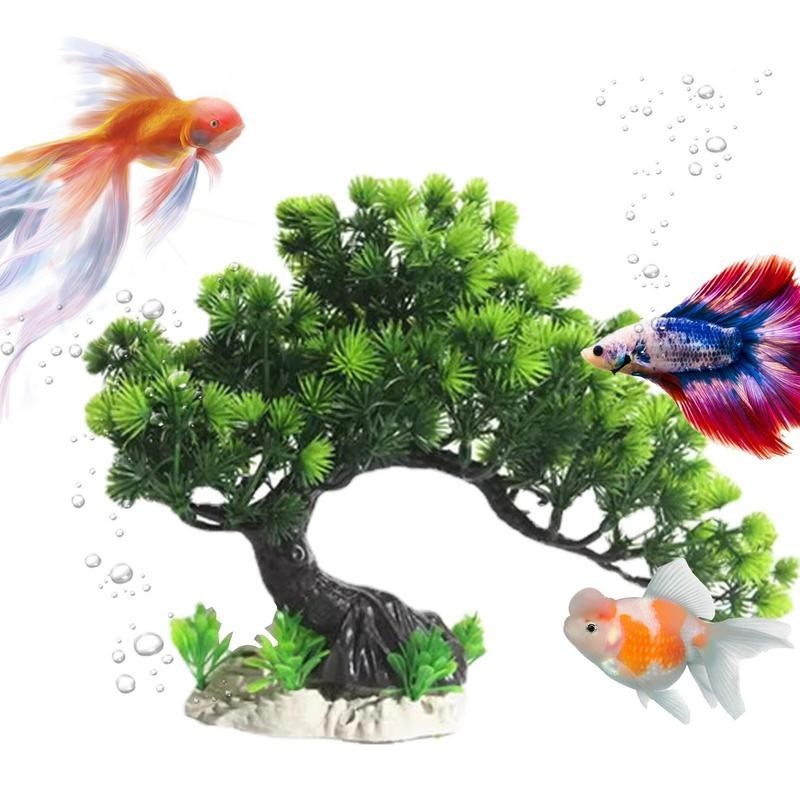 유Fish Tank Decoration Tree Landscaping Artificial Plants Aquariums ...