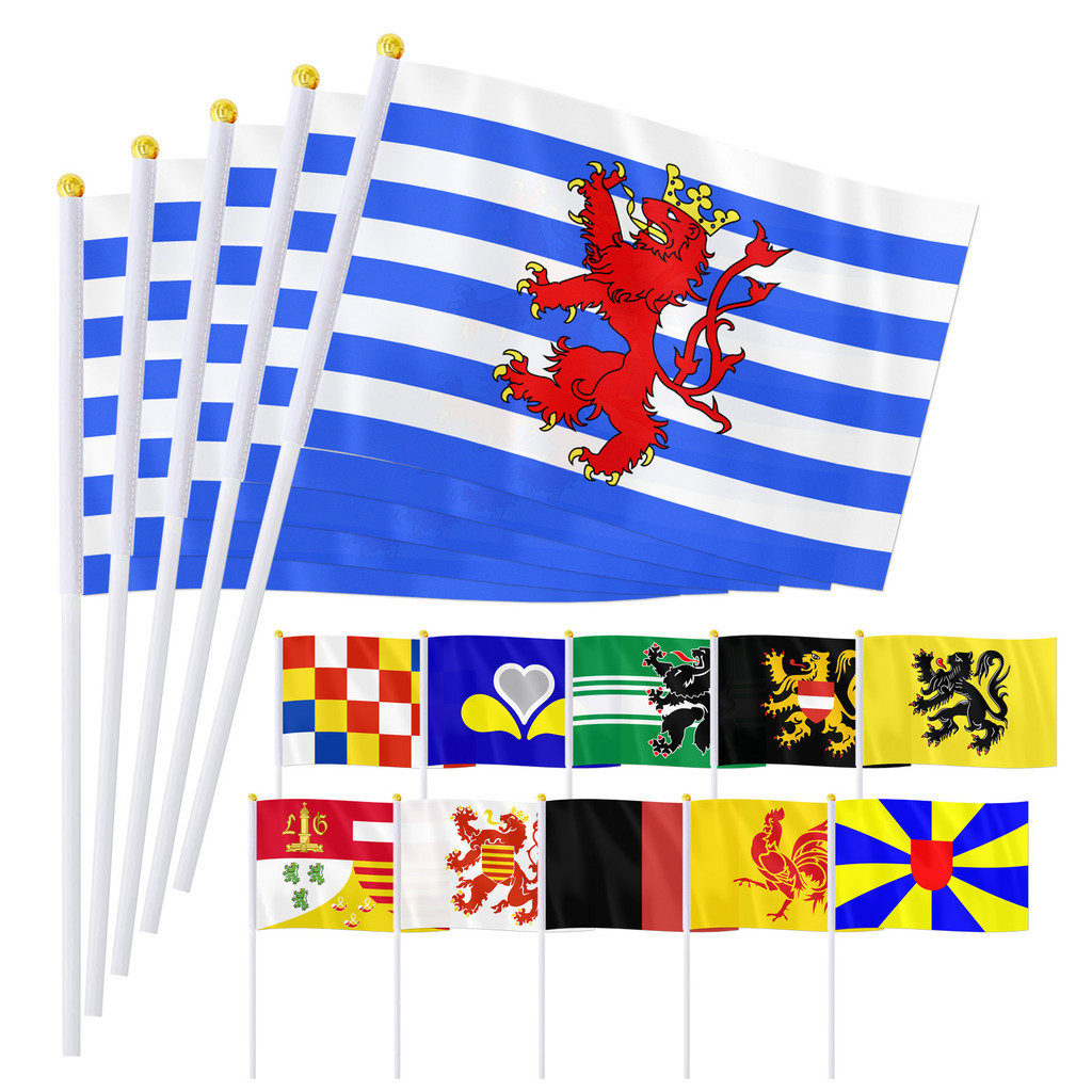 웃PTEROSAUR-14*21cm Belgium Province Hand Flag, Antwerp East Flanders ...