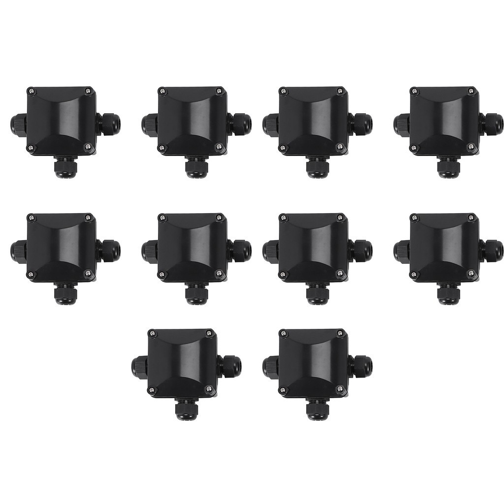☏3-Way Junction Box, IP 68 Waterproof Connectors for Outdoor Lighting ...