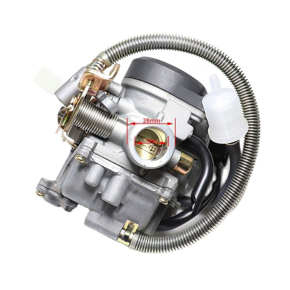 PD18J Carburetor 50cc 4 stroke Chinese GY6 139QMB Moped 49cc 60cc For ...