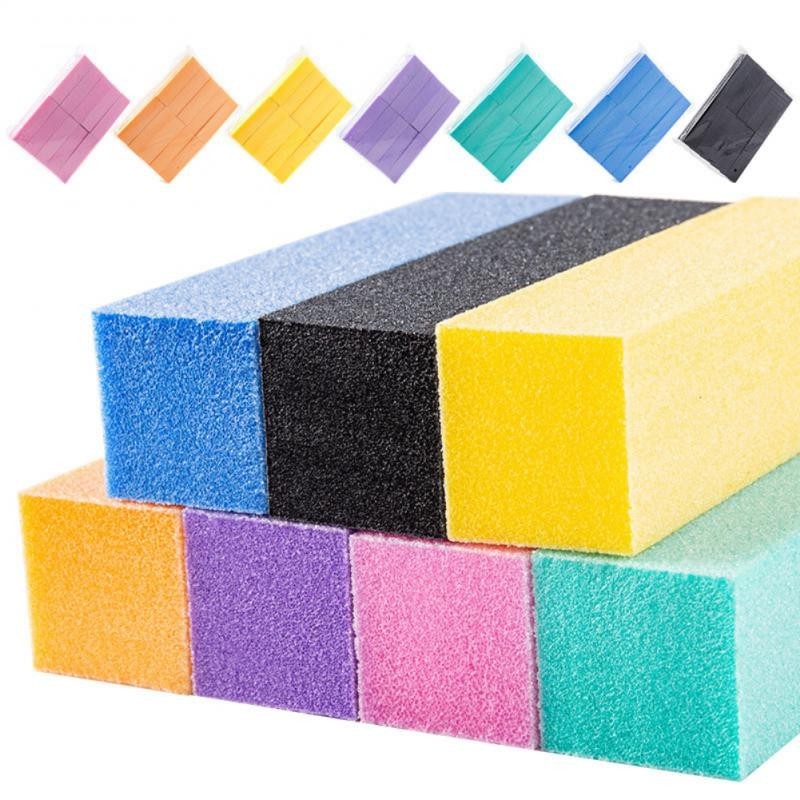 Sponge Manicure Nail File Tofu Block Nail Care Polishing Strip ...