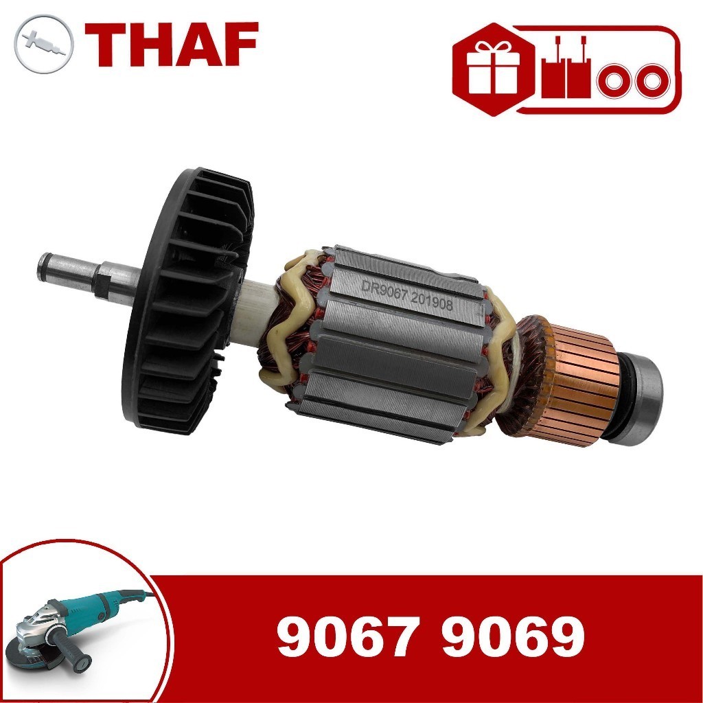 AC220V-240V Armature Rotor Anchor Replacement for MAKITA Angle Grinder ...