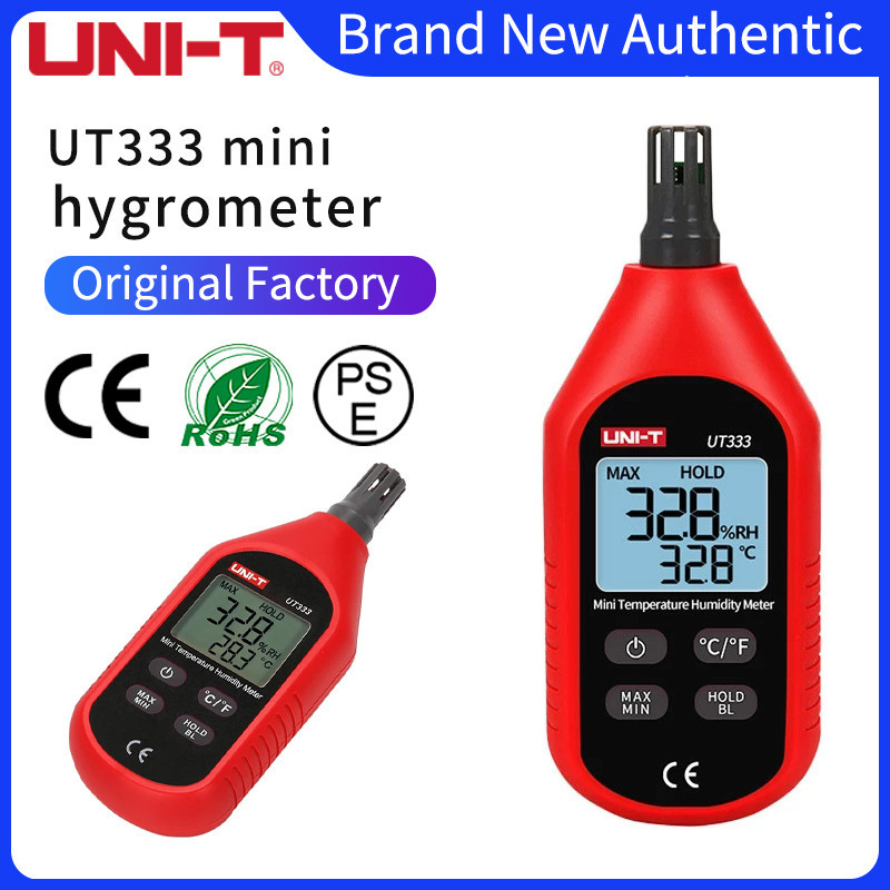 ☠UNI-T UT333 Mini Temperature Humidity Meter Indoor Outdoor Hygrometer ...