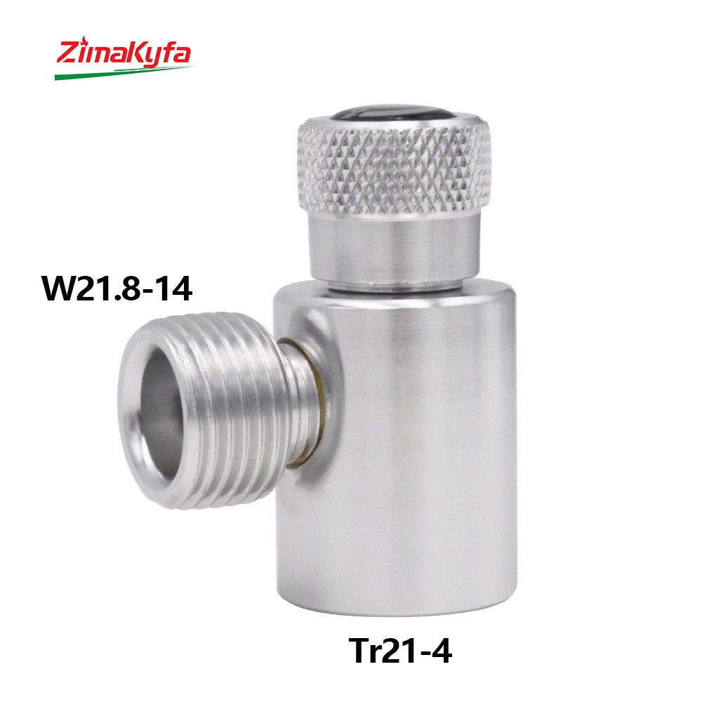 ☋Metal Filling Adapter From Tr21-4 CO2 Gas Cylinder Tank Connector Kit for Sodastream to W21.8-G ...