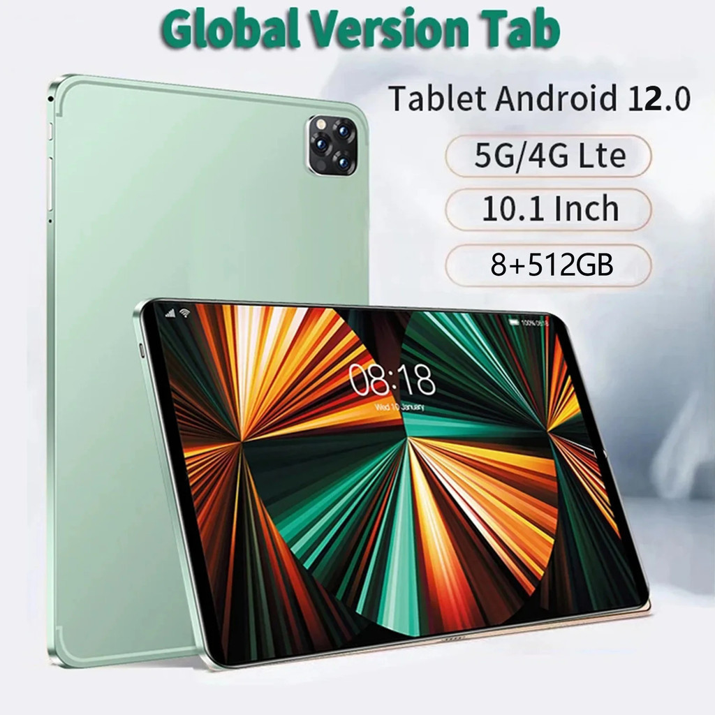 【Global Version Tab Original Ram 8GB+512GB 10.1 Inch Android 12 Brand ...