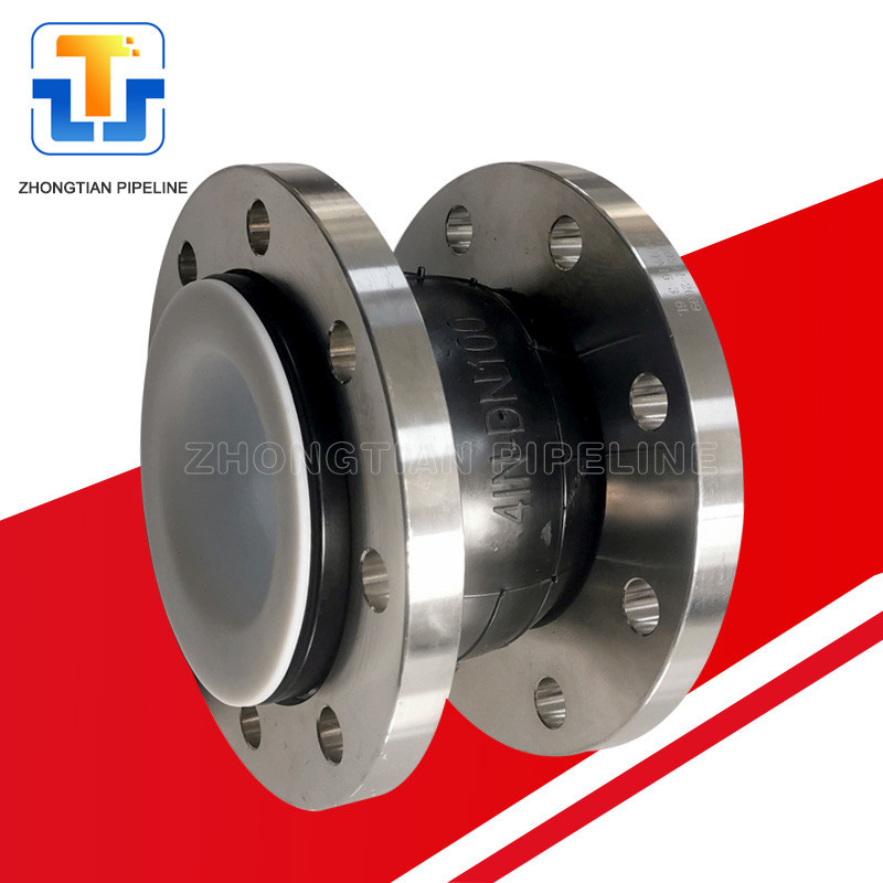 PTFE Lined Expansion Joint EPDM Acid And Alkali Resistant Pipeline ...