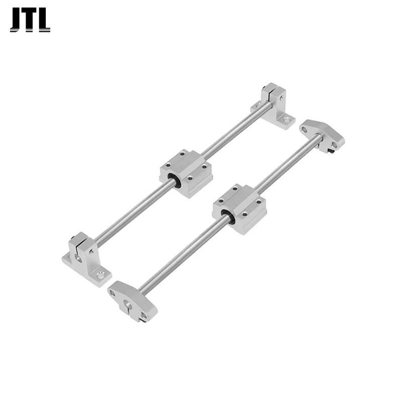 ☆Horizontal 8mm Dia Linear Motion Ball Bearing Slide Bushing 200mm ...