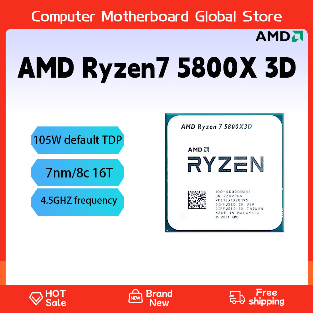 AMD Ryzen 7 5800X3D R7 5800X3D - Ryzen 7 5000 Series 8-Core 3.4 GHz ...