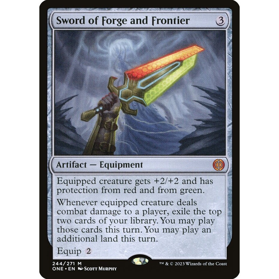 MTG Proxy Card - Sword of Forge and Frontier | Phyrexia: All Will Be One (ONE) | Shopee Philippines