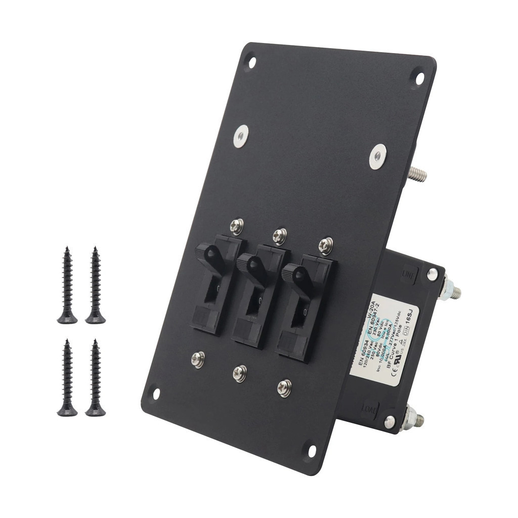 3Way 20A Manual Hydraulic Circuit Breaker Circuit BreakerBus Bar With ...