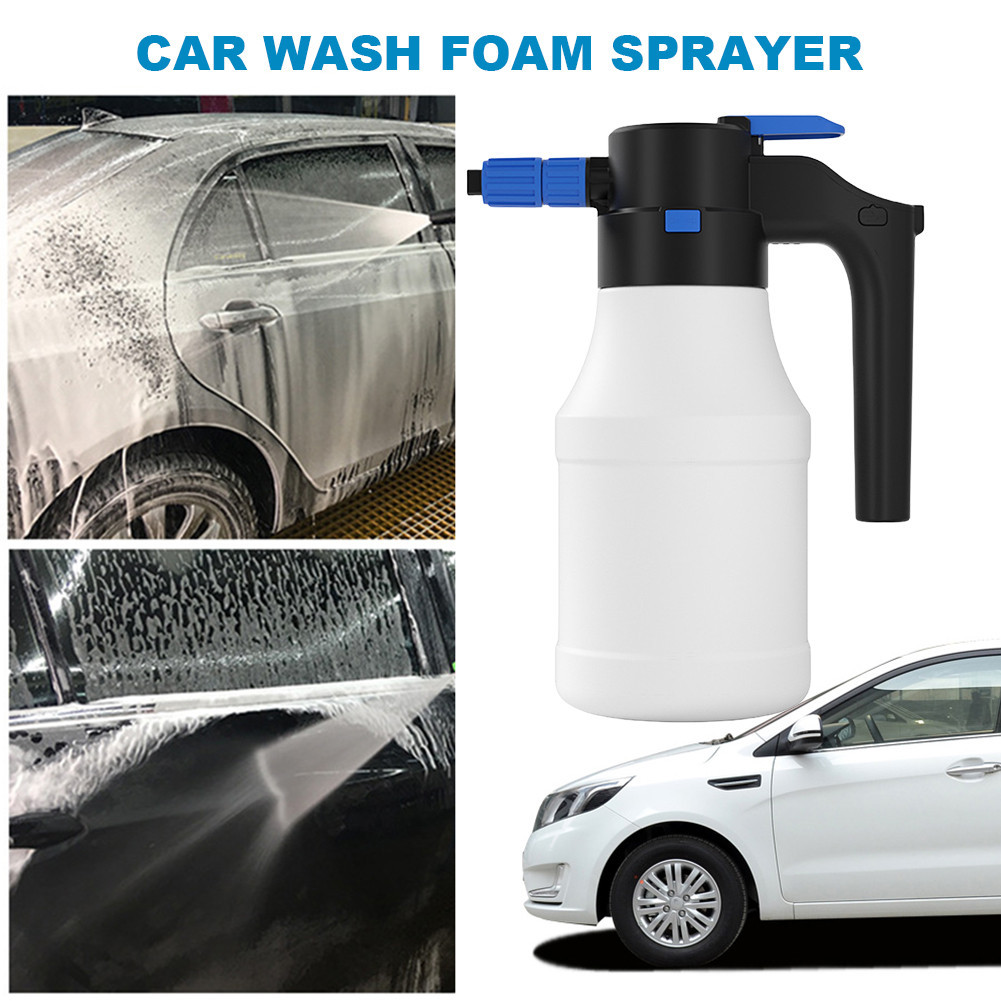 유1.5L Electric Foam Sprayer 2300mAh Battery USB Rechargeable Foam ...