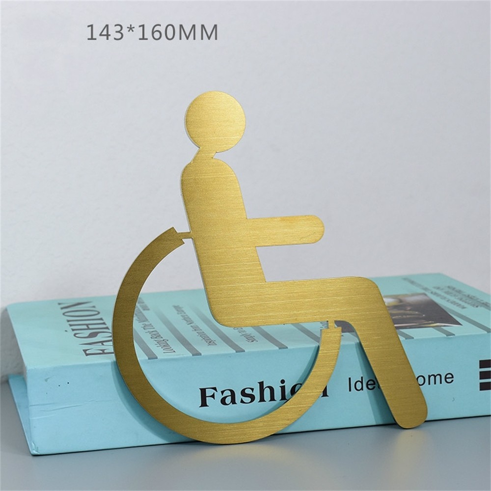 ️Wall Plaque Metal Disabled Service Sign Restroom Toilets Signage ☌M ...